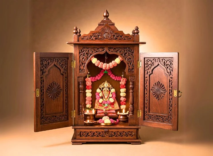22 Stunning Wooden Mandir Designs [Unique Creations]